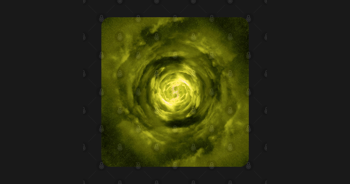 Yellow Wormhole in Space - Wormhole - T-Shirt | TeePublic
