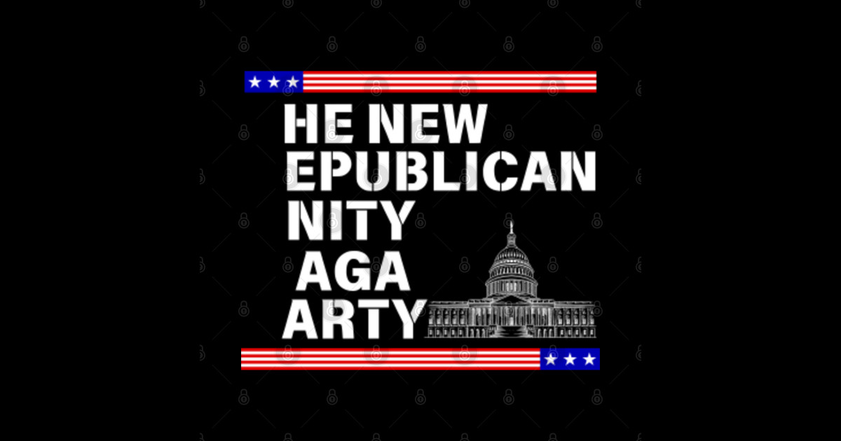 The New Republican unity Maga Party - Trump 2024 - Sticker | TeePublic