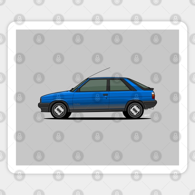 R11 turbo side profile drawing - Cars - Sticker | TeePublic