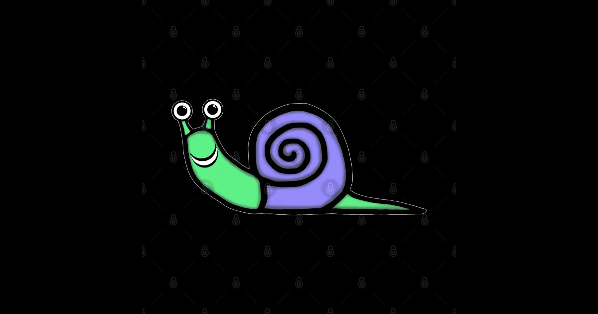 Smiley Snail - Snail Lover - Sticker | TeePublic