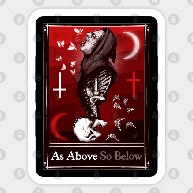 As Above So Below Tarot - As Above So Below - Sticker | TeePublic
