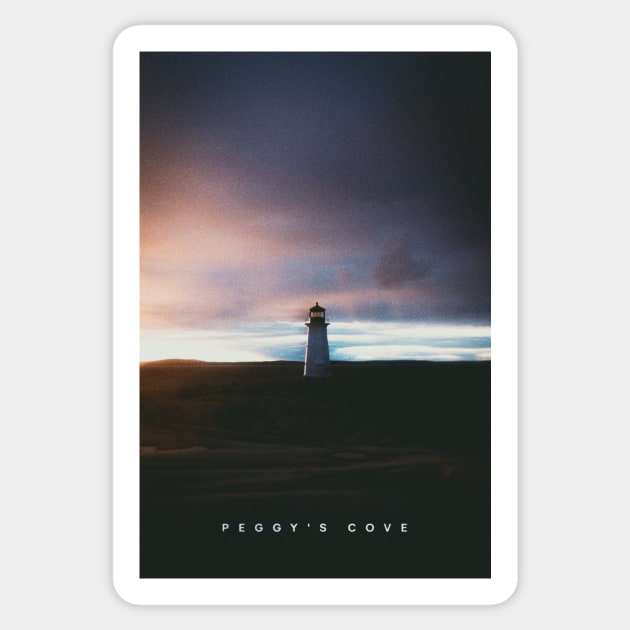 Peggy's Cove | Retro Cityscapes - Cityscape - Sticker | TeePublic