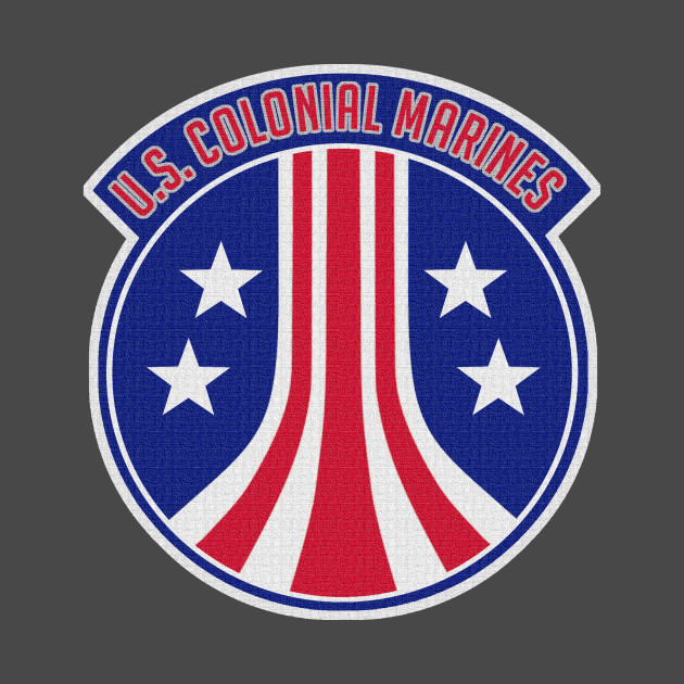 US Colonial Marines Patch - Aliens - T-Shirt | TeePublic