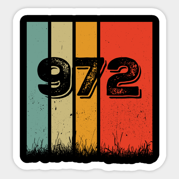 972 area code - 972 Area Code - Sticker | TeePublic