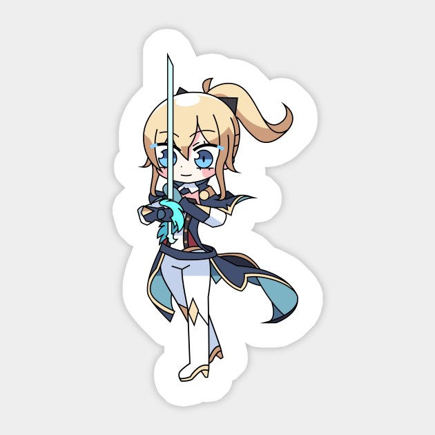 Genshin impact Chibi Jean Gunnhildr - Genshin Impact - Sticker | TeePublic