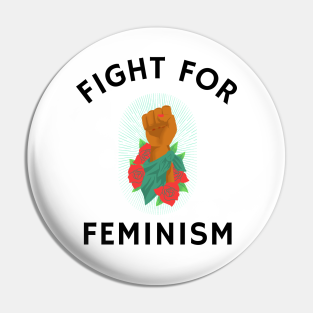 Raised Clenched Fist Feminist Diversity Pins and Buttons for Sale ...