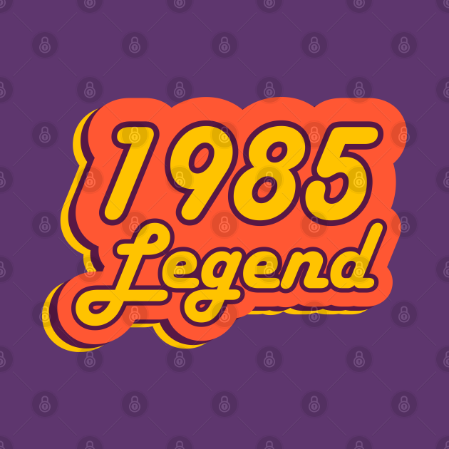 1985 Legend, Retro Text, Birth Year - 1985 Legend - Mug | TeePublic