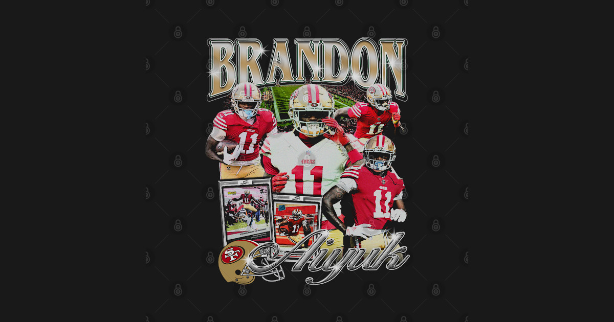 Brandon Aiyuk Vintage Bootleg - Brandon Aiyuk - T-Shirt | TeePublic