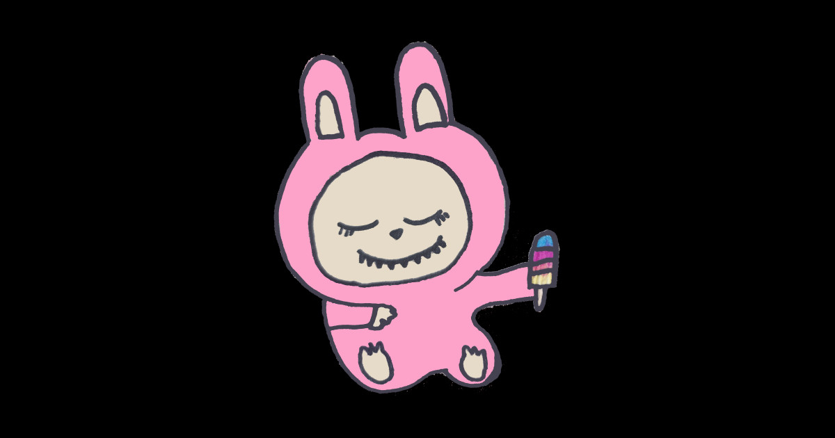 LABUBU Brew-tifully weird, inside and out - Labubu - Sticker | TeePublic