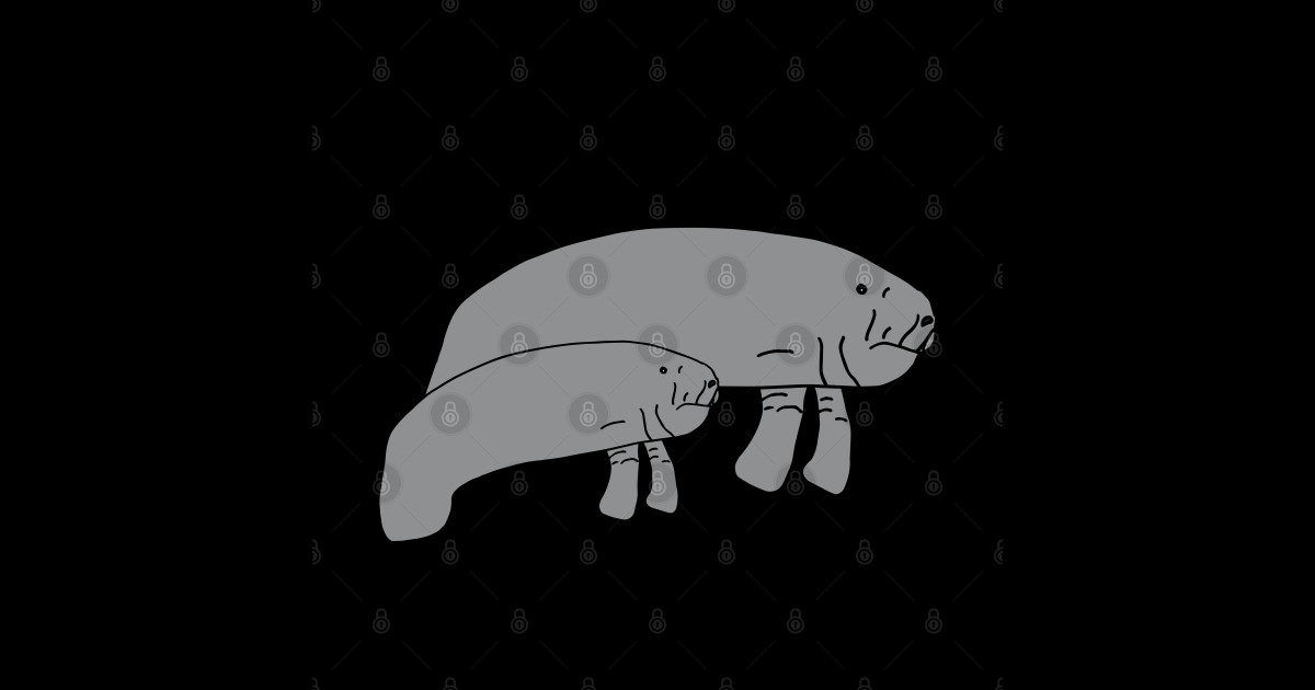Marvelous Mom Manatee - Manatee - Sticker | TeePublic