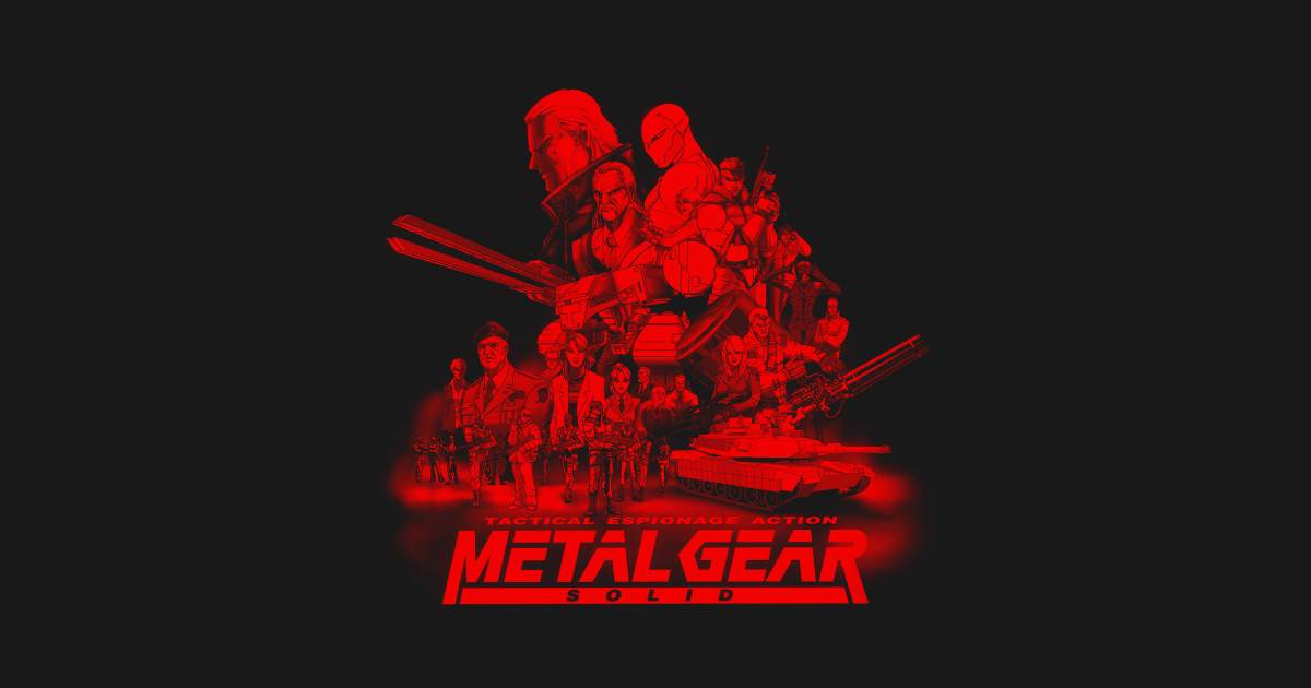 Metal Gear Solid (Red Highlight Version) - Metal Gear Solid - T-Shirt ...