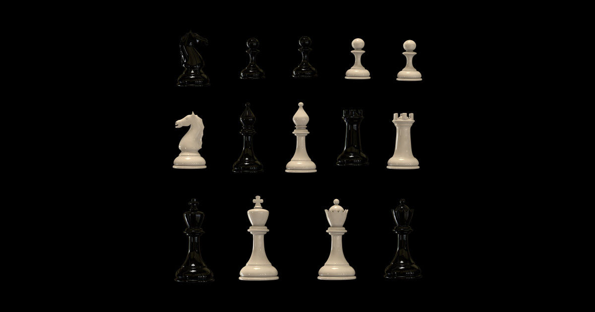 Chess pieces sticker pack! - Chess - Sticker | TeePublic