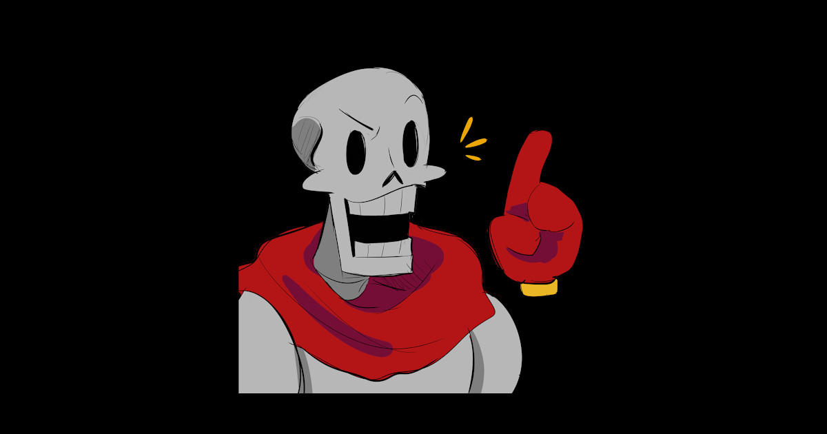 undertale papyrus - Undertale - Sticker | TeePublic