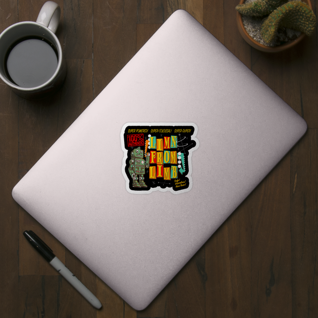 Limn From Limb Robot Logo - Robot - Sticker | TeePublic