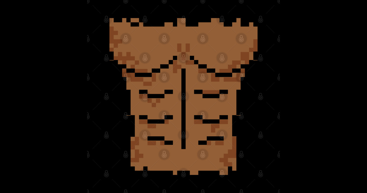 Abs-olutely Hilarious No 1 - Pixel Art - Six Pack - Sticker | TeePublic