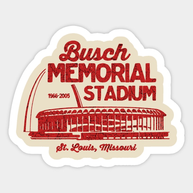 Busch Memorial Stadium - Busch Memorial Stadium - Sticker | TeePublic