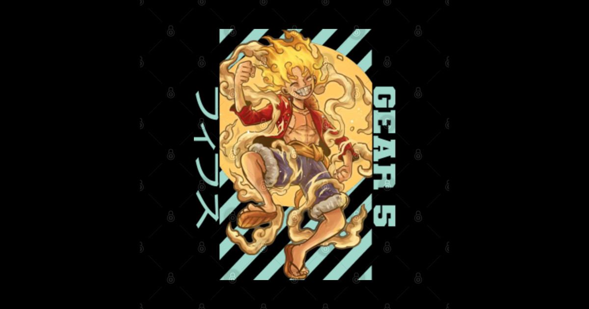 Luffy Gear 5 - Luffy Gear 5 - Sticker | TeePublic