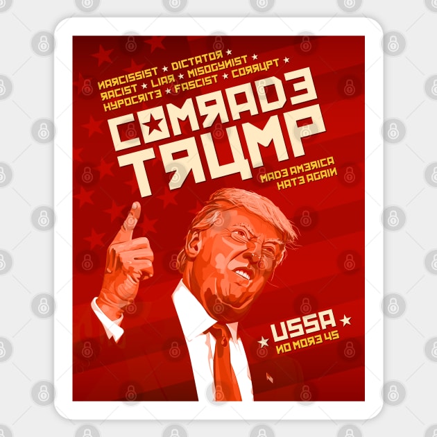 Comrade Trump - Soviet Poster - Trump 2020 - Sticker | TeePublic