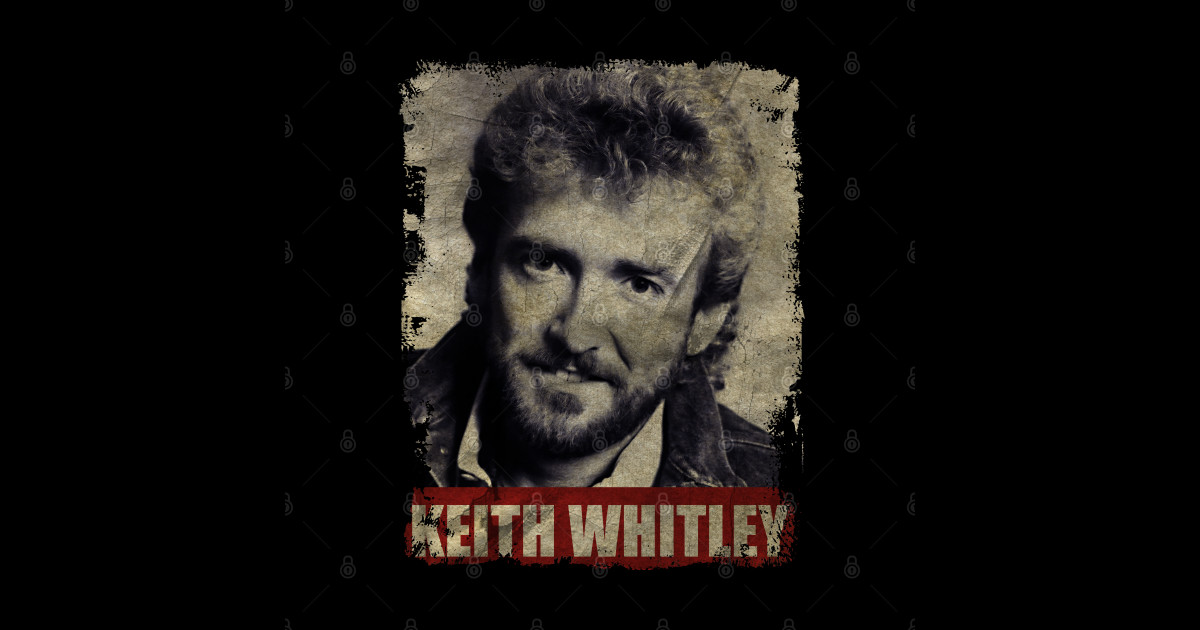 TEXTURE ART-Keith Whitley - RETRO STYLE - Texture Art - Sticker | TeePublic