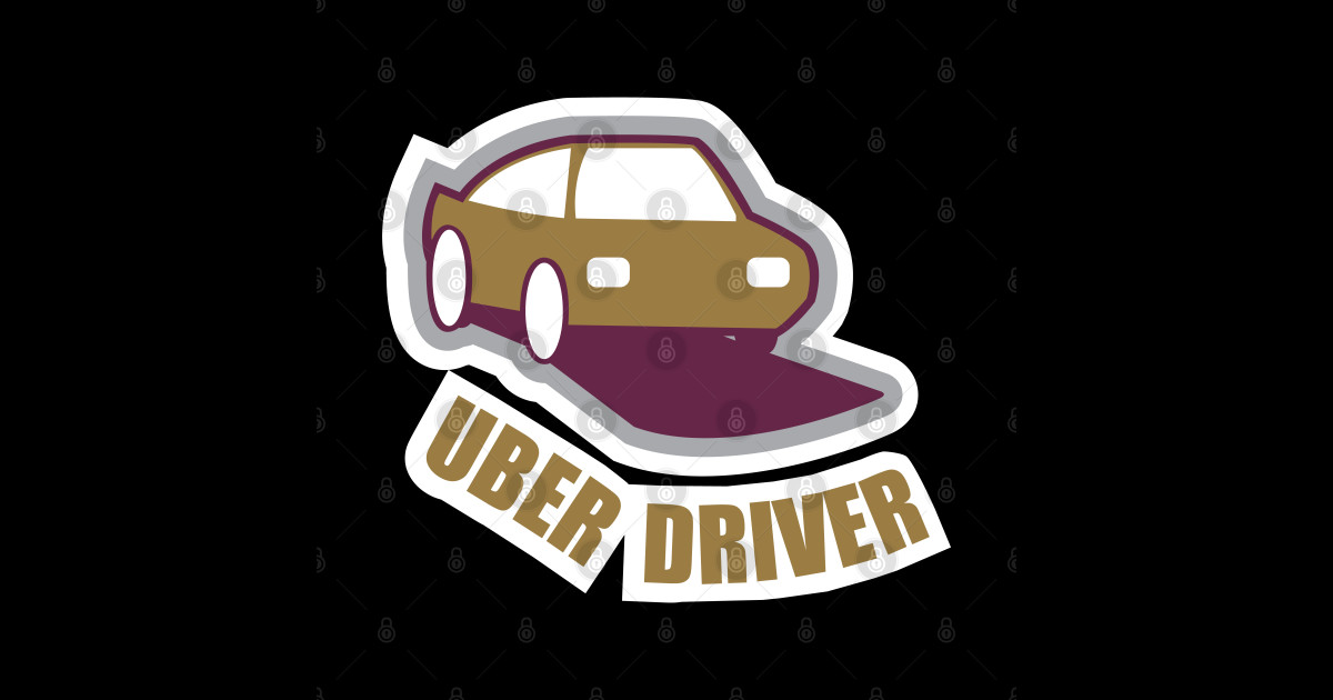 Uber Driver Collection - Uber Garnet And Gold - Sticker | TeePublic