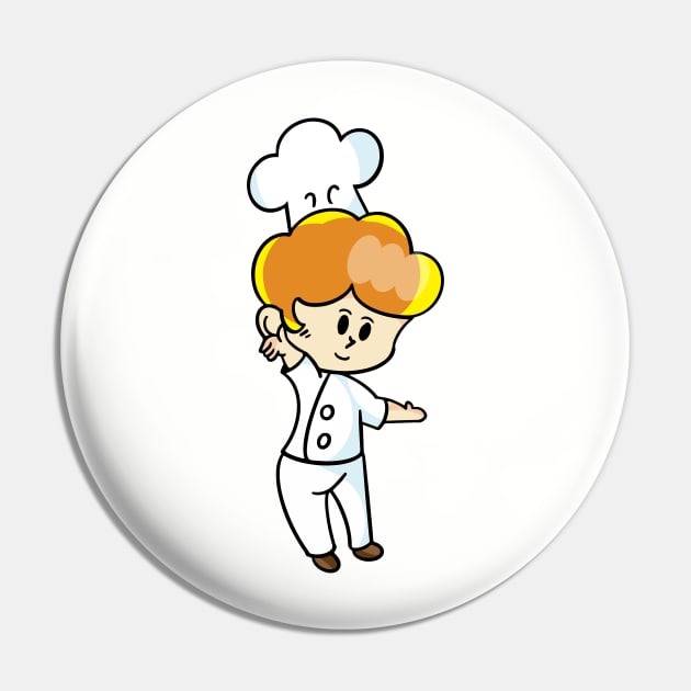 chef cartoon character drawing design - Chef - Pin | TeePublic
