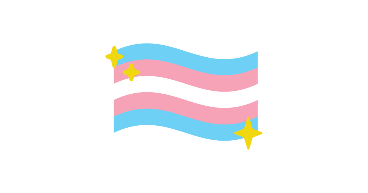 Trans Pride Flag Sparkle Emoji - Transgender Pride - T-Shirt | TeePublic