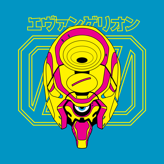 NEON EVA_00 - Neon Genesis Evangelion - T-Shirt | TeePublic