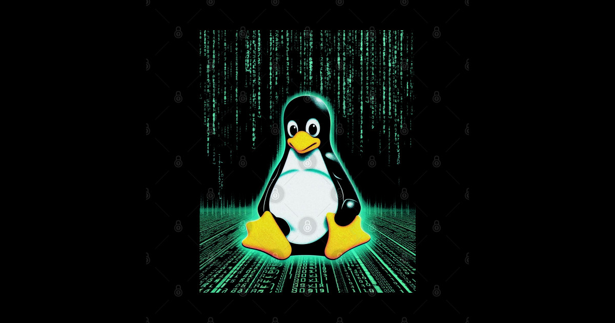 Linux Matrix - Linux Matrix - Sticker | TeePublic