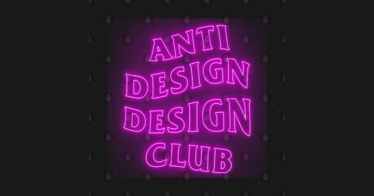 Anti Design Design Club Neon - Anti Social - T-Shirt | TeePublic