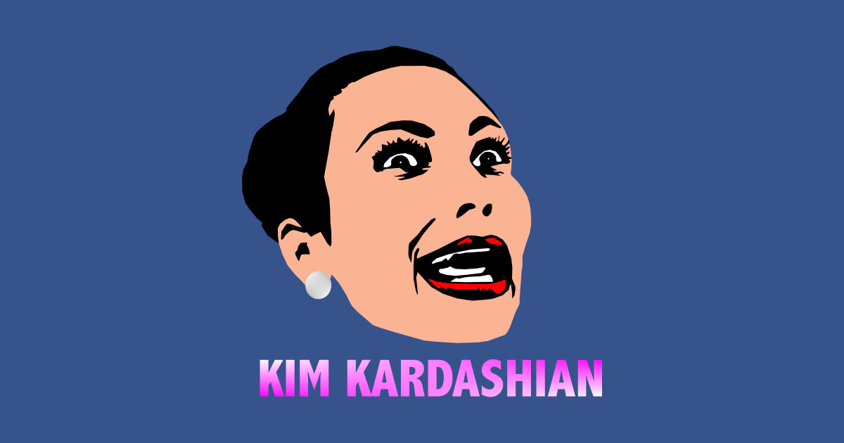 Kim Kardashian Vector Art - Vector Art - T-Shirt | TeePublic