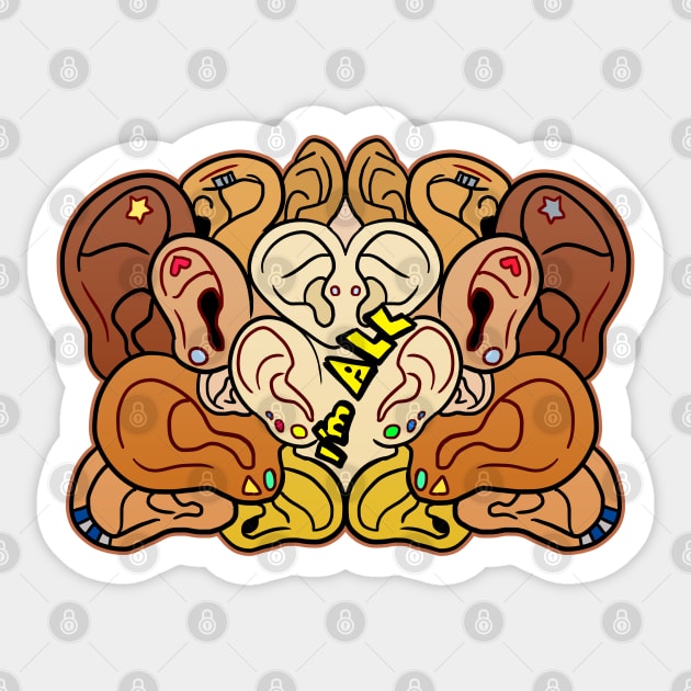 ALL EARS - Im All Ears - Sticker | TeePublic