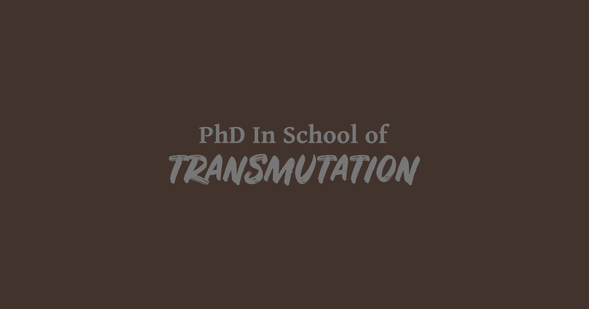 PhD in School of Transmutation DND 5e Pathfinder RPG Role Playing ...