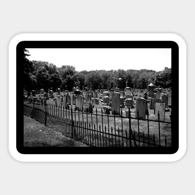 Haunted Cemetery - Haunted Cemetery - Sticker | TeePublic