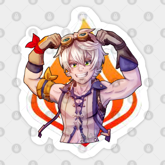 Genshin Impact_Bennett - Bennett - Sticker | TeePublic