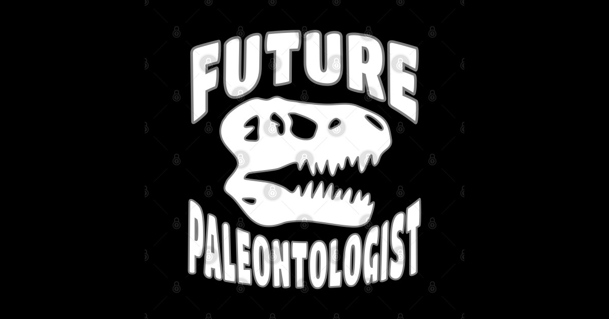 Future Paleontologist T rex Dinosaur Skull - Paleontologist - Sticker ...