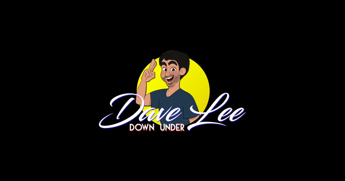 Dave Lee Down Under Logo - With Text - Dave Lee Down Under - Sticker ...