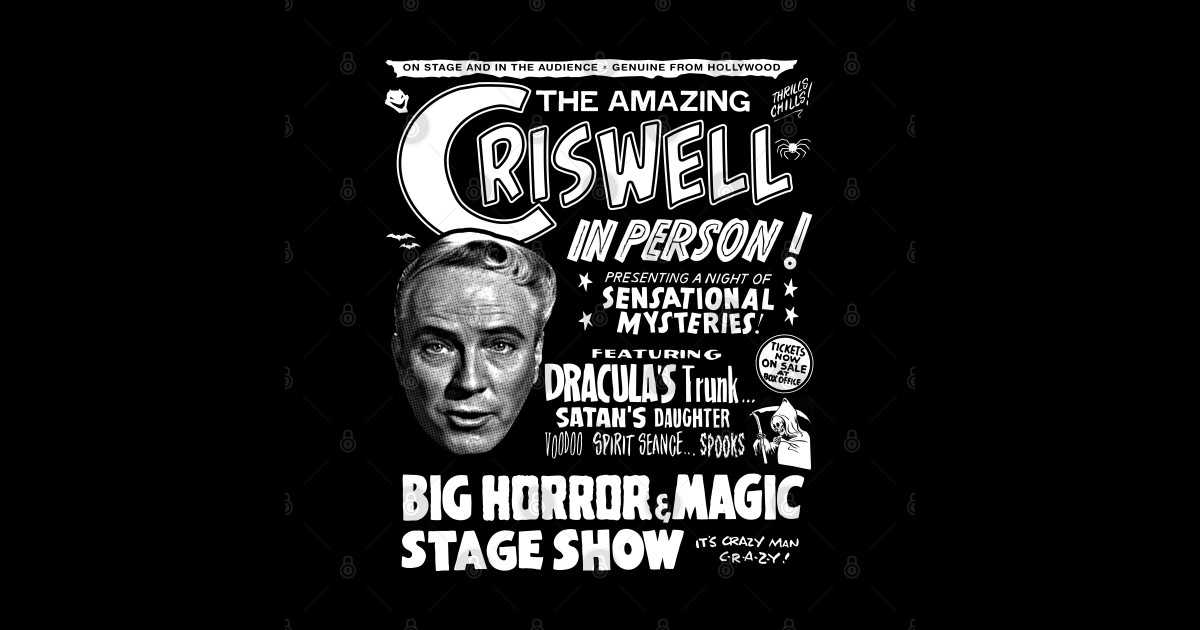 The Amazing Criswell ... in Person! - Amazing Criswell - Sticker ...