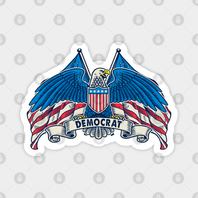 Bald Eagle Democrat 2020 - Democrat - Magnet | TeePublic