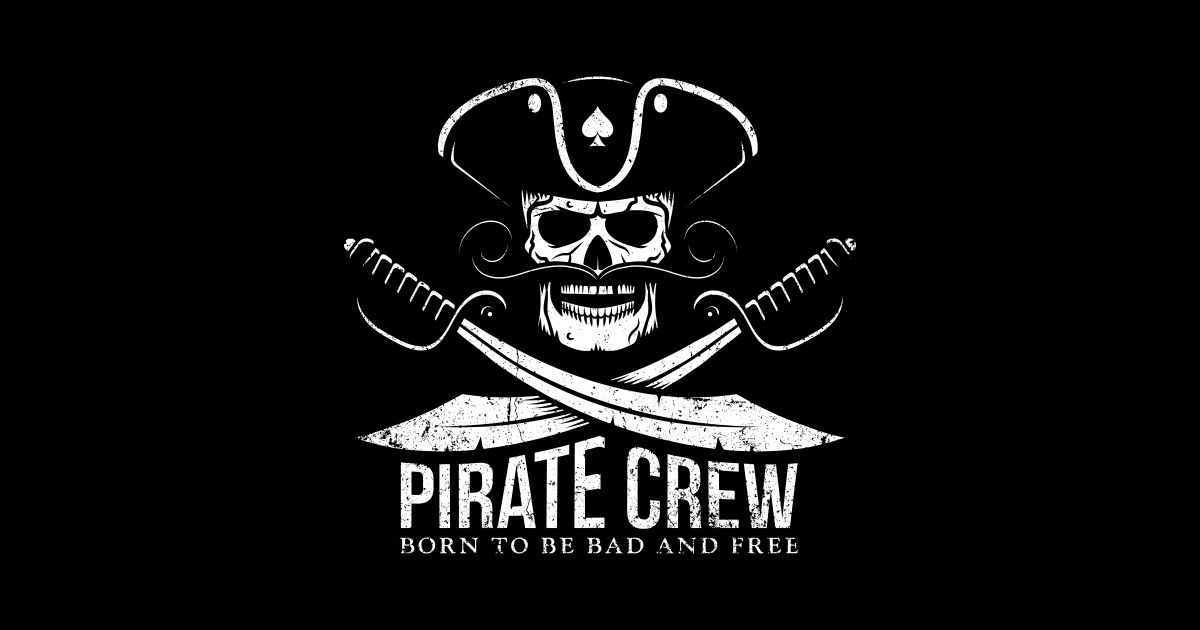 Pirate crew logo - Pirate - Sticker | TeePublic