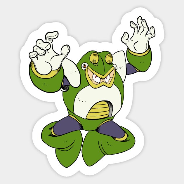 TOADMAN - Megaman - Sticker | TeePublic