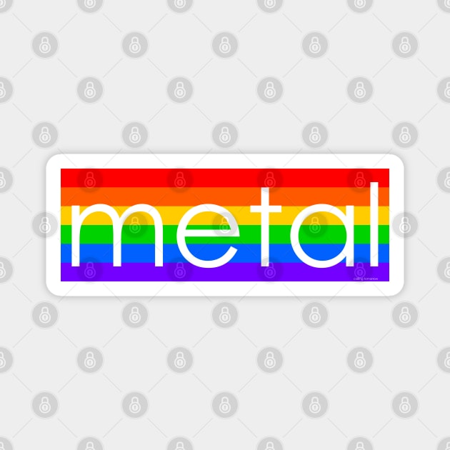 Heavy Metal Rainbow - Rainbow - Magnet | TeePublic