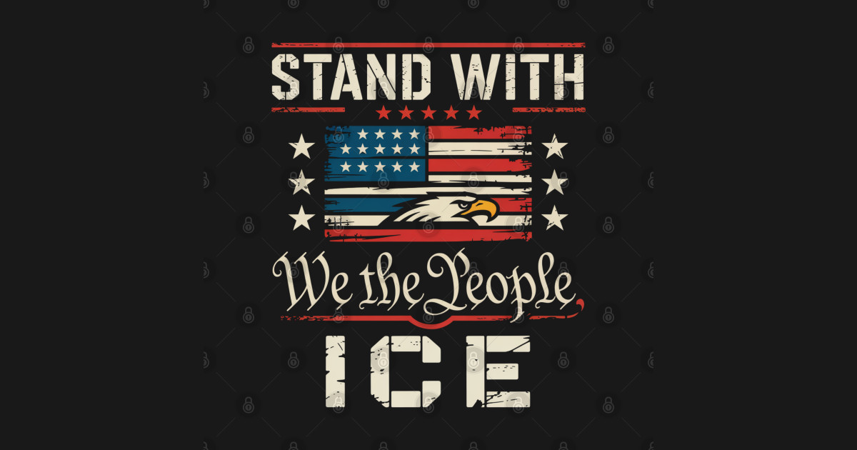 Border Patrol Support ICE Immigration Officers American Flag - I ...