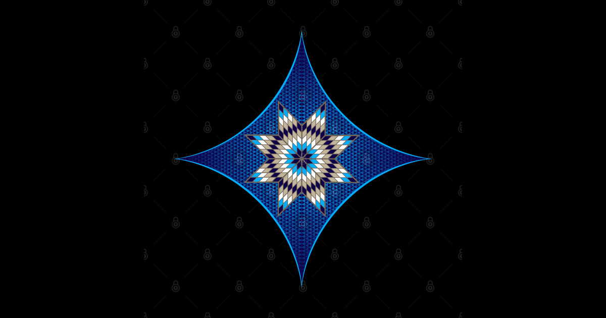Morning Star "Blue" - Native American Design - Sticker | TeePublic
