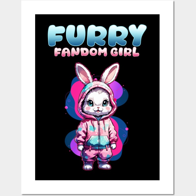 Furry Fandom Girl I Rabbit Furries Fandom Cosplay - Furry - Posters and ...