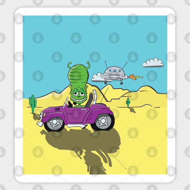aliens driving