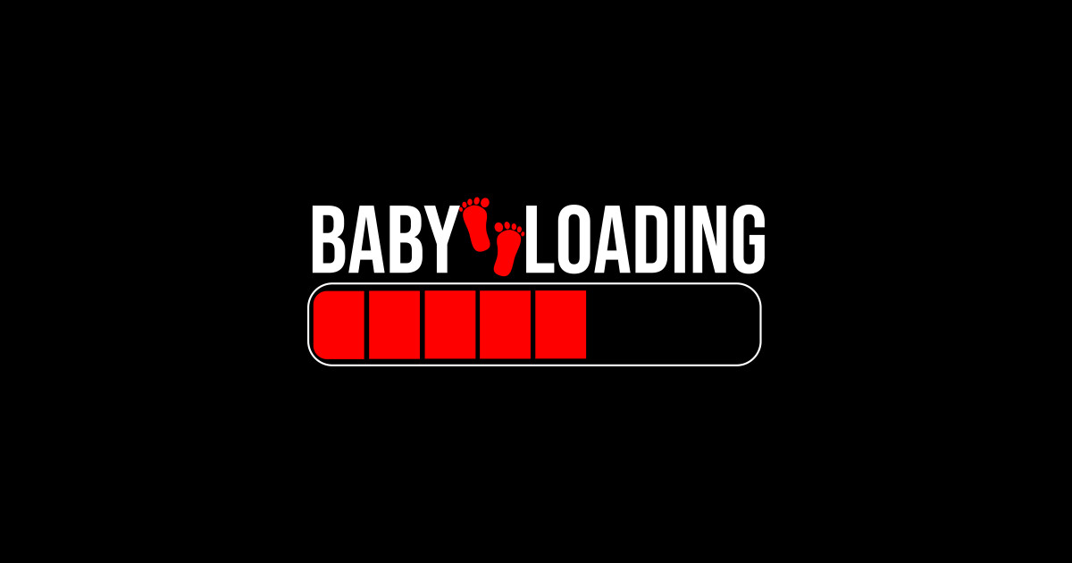 Baby loading - Pregnancy - Sticker | TeePublic