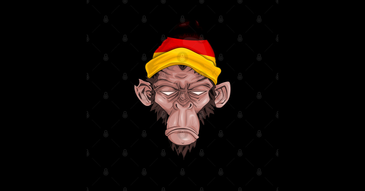 Chill Out ( Drawing For A Monkey With A German Flag ) ( Deutsch ...