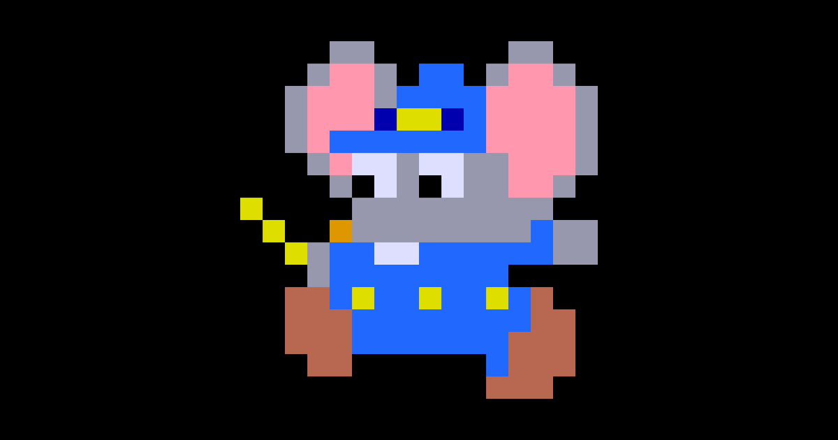 Mappy - Videogames - Sticker | TeePublic