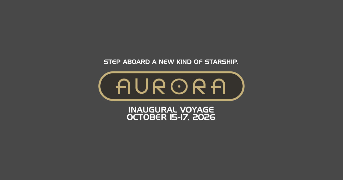Starship Aurora - Inaugural Voyage - Halcy Con - T-Shirt | TeePublic