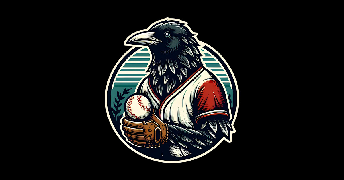 crows play baseball - Baseball - Posters and Art Prints | TeePublic